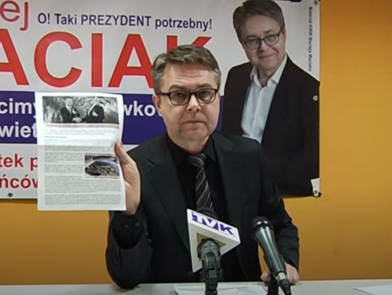 M. Maciak oświadcza, że nie stoi za ulotką i ujawnia szokują